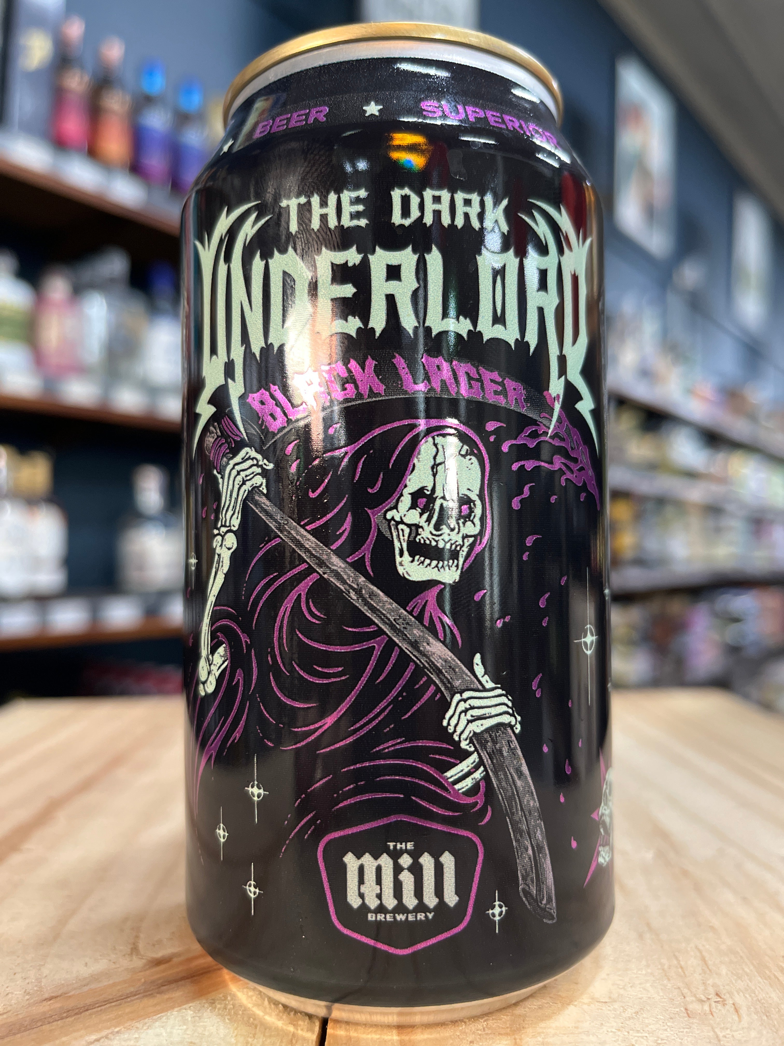 The Mill The Dark Underlord Black Lager 375ml Can – Purvis Beer