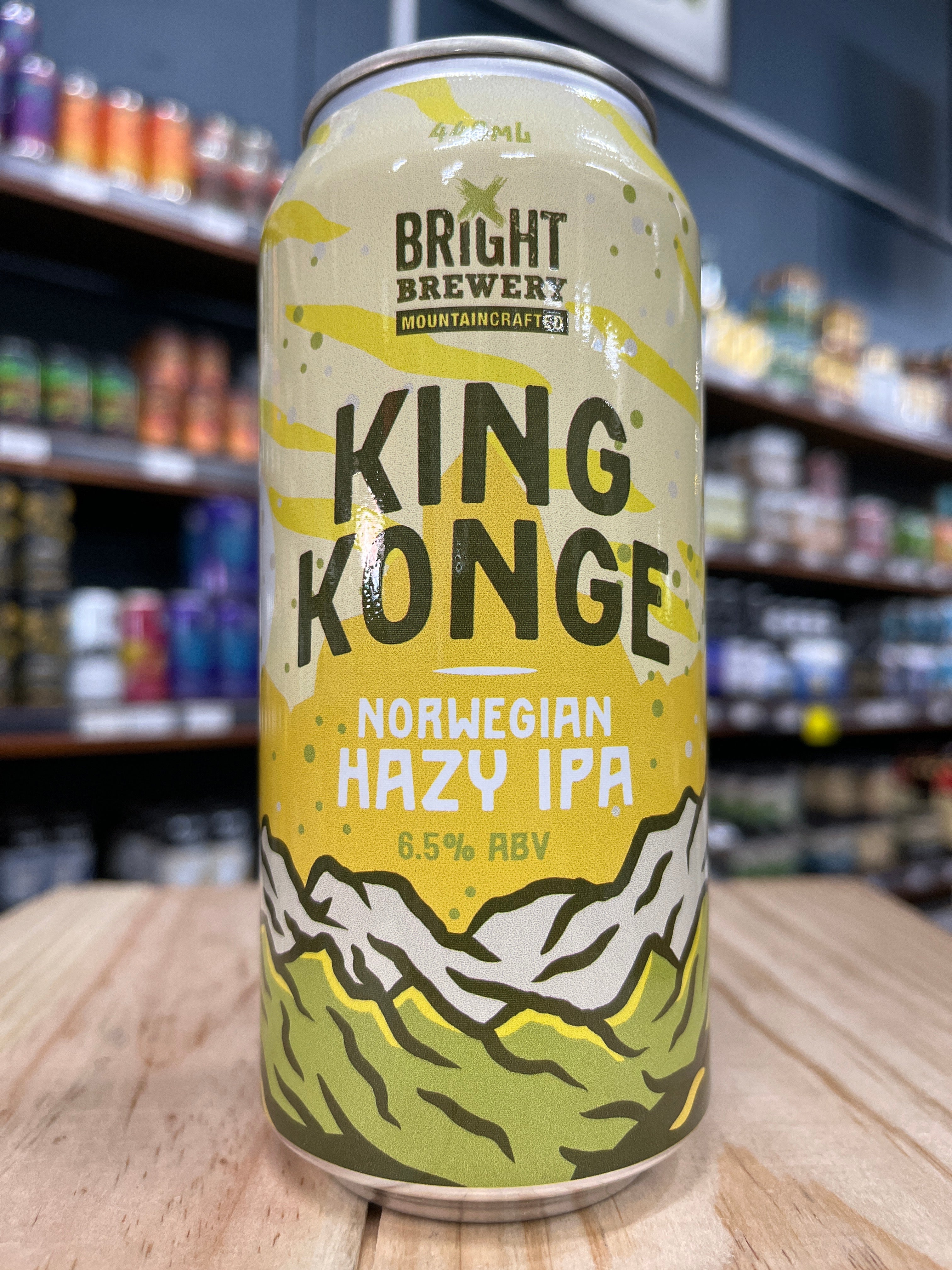 Bright King Konge Norwegian Hazy IPA 440ml Can – Purvis Beer
