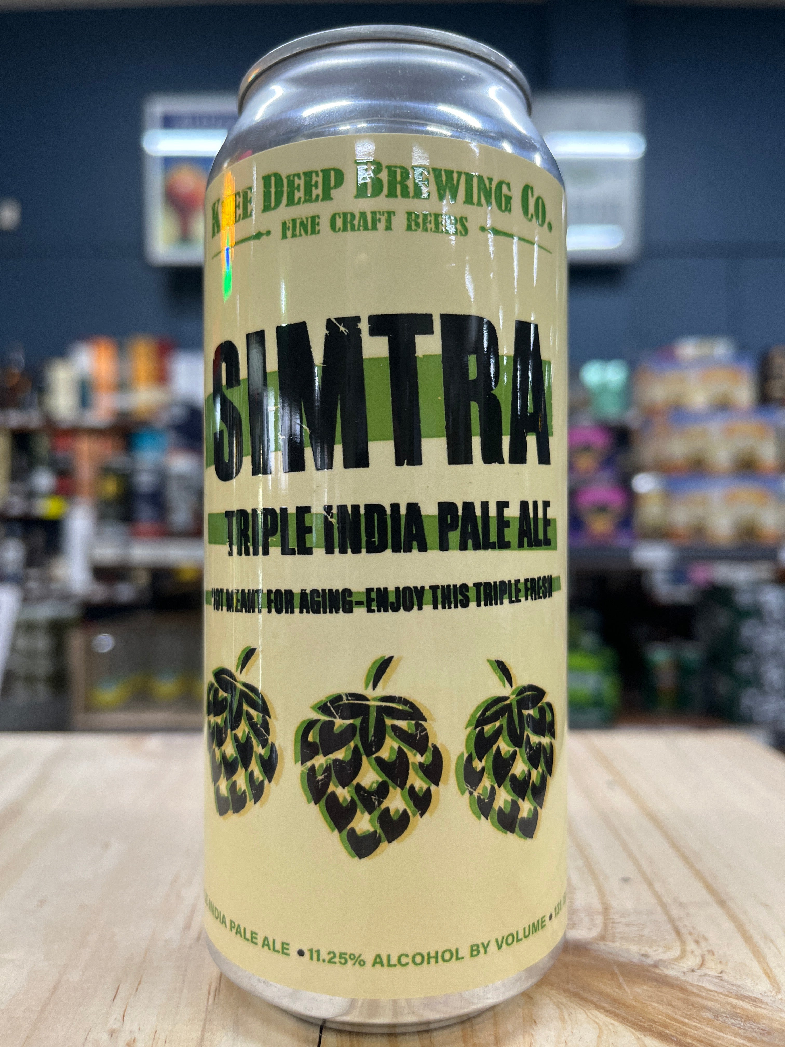 Knee Deep Simtra Triple IPA 473ml Can – Purvis Beer