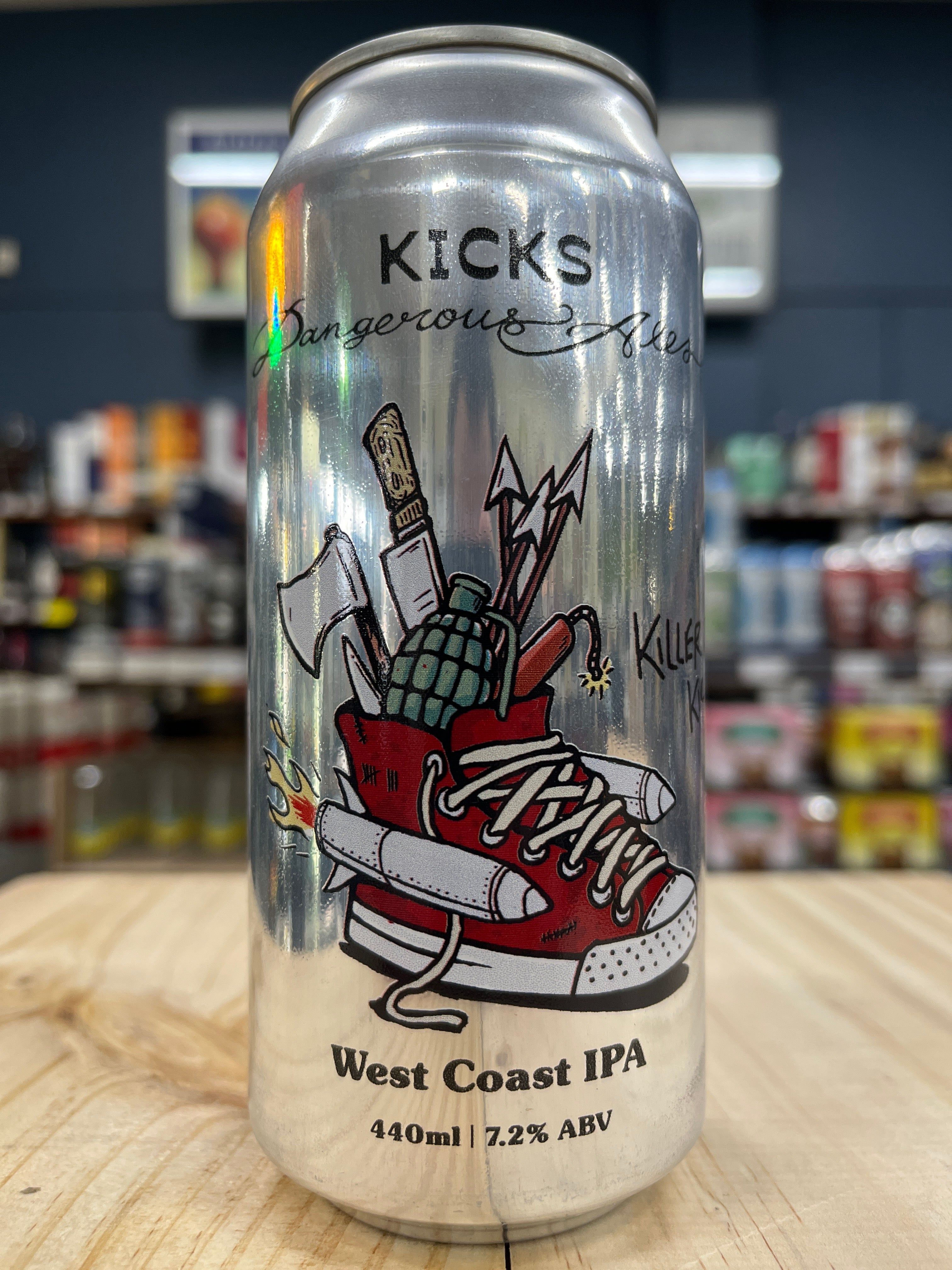 Dangerous Ales x Kicks Killer Kicks West Coast IPA 440ml Can – Purvis Beer