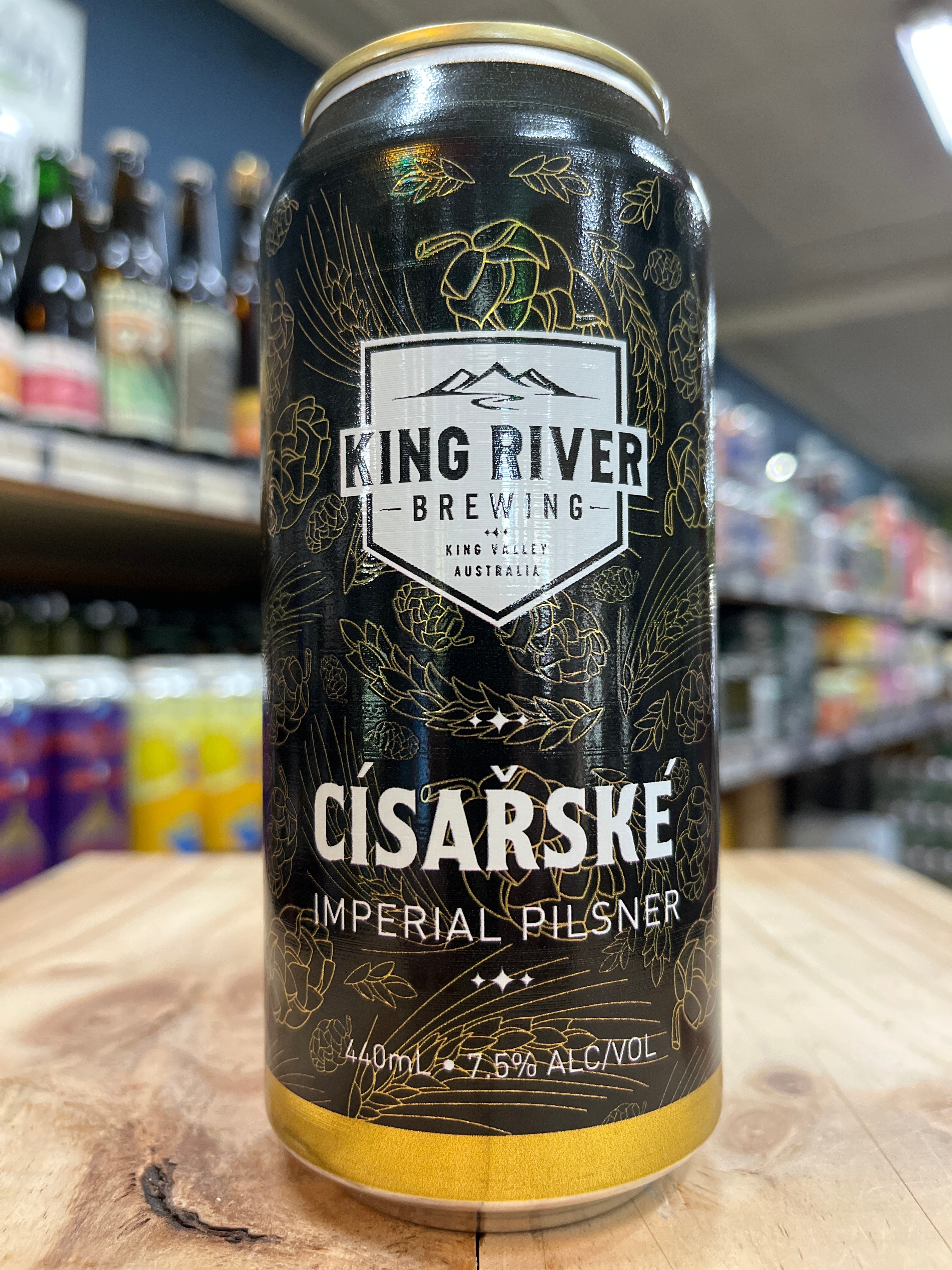 King River Cisarske Imperial Pilsner 440ml Can – Purvis Beer
