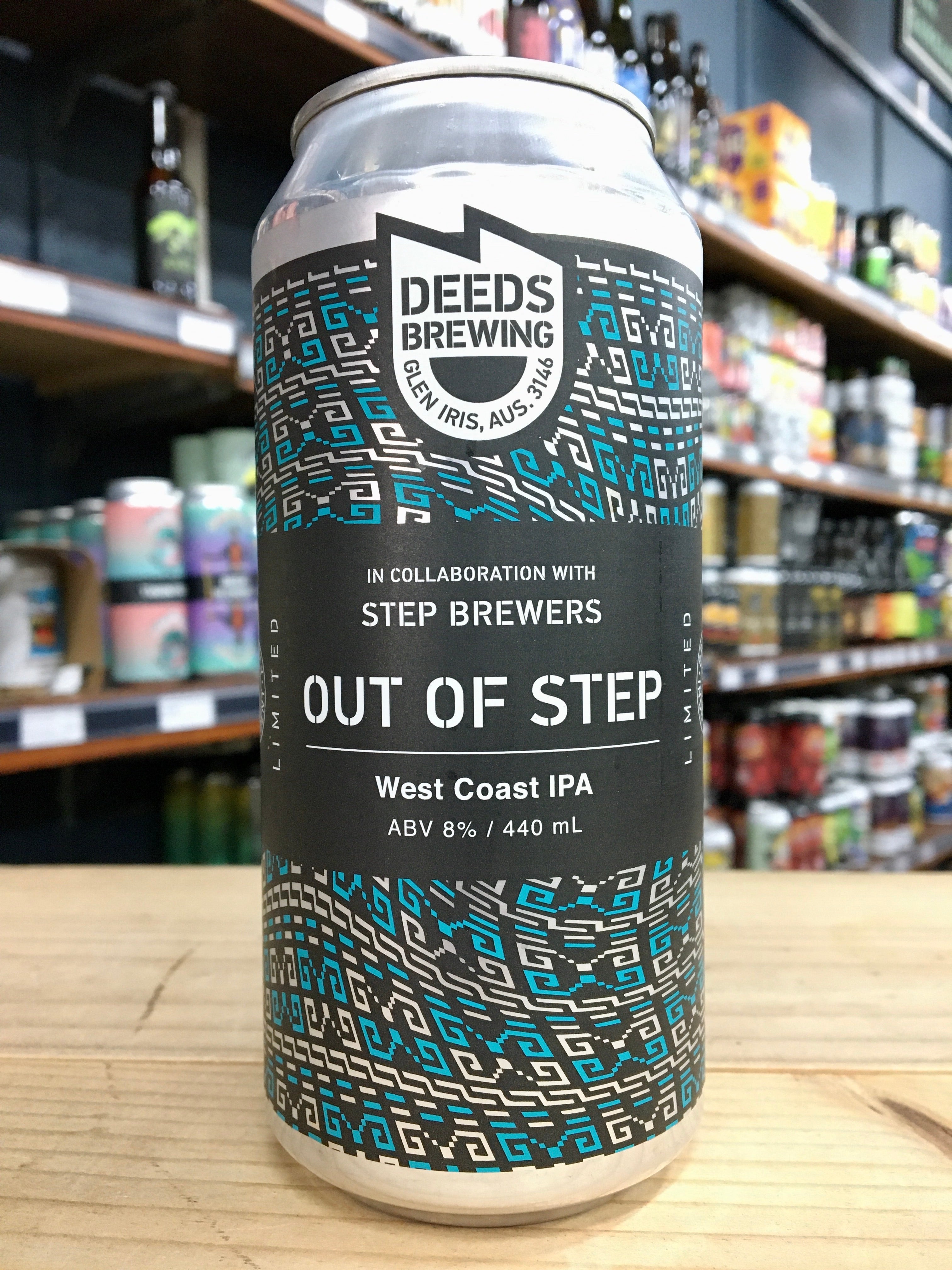 Deeds Out of Step West Coast IPA 440ml Can – Purvis Beer